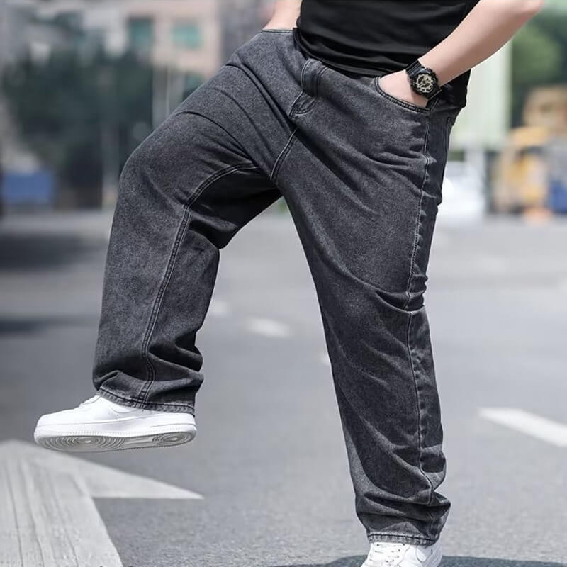 Loose Fitting Straight Leg Jeans – zoombucket.com