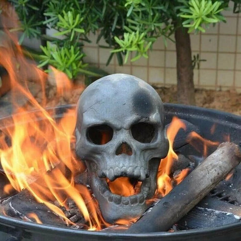 💀Halloween Sale - Terrifying Human Skull Fire Pit – zoombucket.com