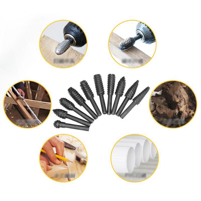 Premium Tungsten Steel Carbide Rotary Burr Set – zoombucket.com